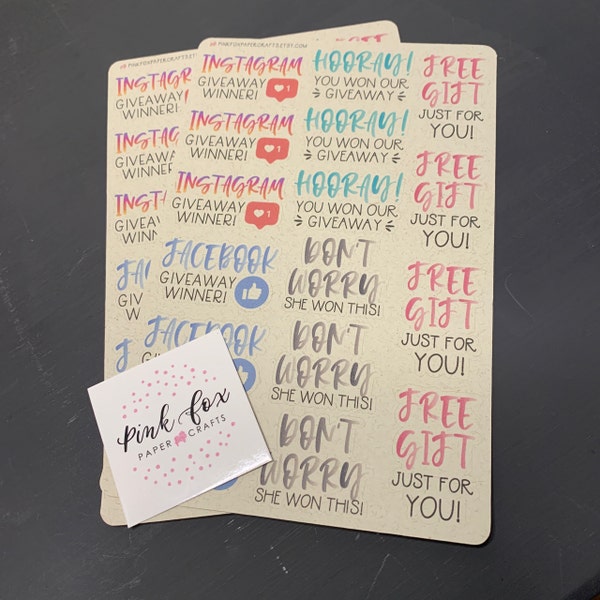 Don't Worry She Won This Sticker Set, Free Gift, Winner Sticker ...