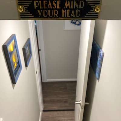 Please Mind Your Head Door Sign by Themetalfoundry Brass or - Etsy
