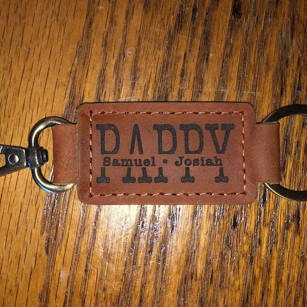 School Logo Keychain, Personalized Library Logo Keychain, Leather ...