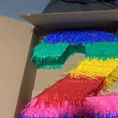 Gold Number Pinata 0-9 Handmade in Mexico - Etsy