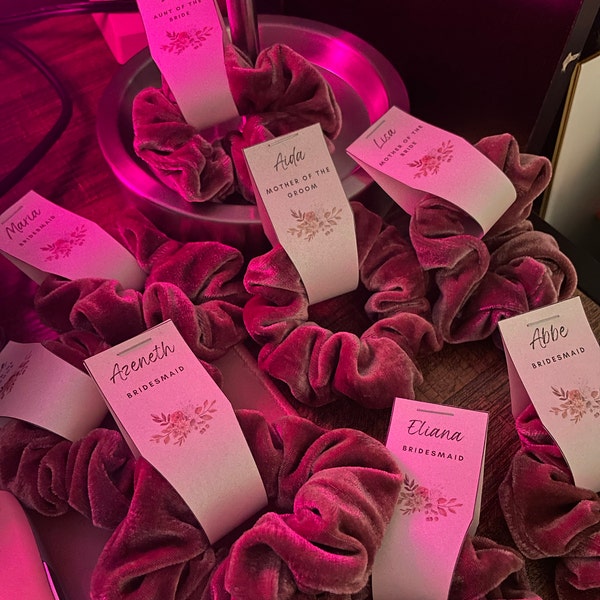 Printable Scrunchie Hang Tags, Editable Scrunchie Tag, Customizable Tag ...