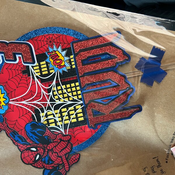 3D Spider Man Cake Topper | Spider-man | Personalised Handmade ...