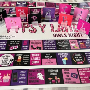 Tipsy Land Party Adult Drinking Board Game Game Night - Etsy