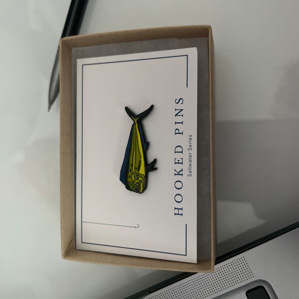 Halibut - Fish Pin With Gift Box - Etsy