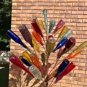 The haint Chaser Glass Bottle Tree by Cubby's - Etsy