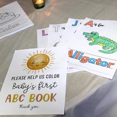 My Handprint Alphabet Book, Alphabet Handprint Art, Baby Toddler Child ...