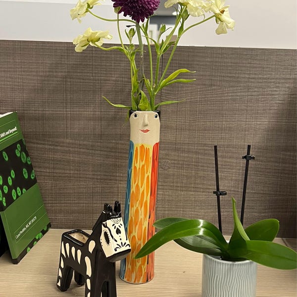 Crazy Family Ceramic Bud Vases • Pottery Vases for Dried Flowers ...