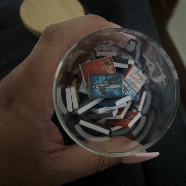 CUSTOM Mini-book Jar, Year of Books & TBR Miniature Book Jar - Etsy