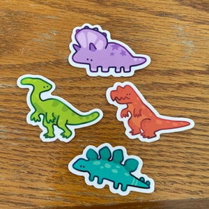 Dinosaur Acrylic Keychain Cute Dino Clear 1 Inch - Etsy