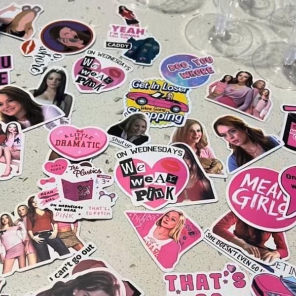 Mean Girl Stickers Vinyl Stickers Waterproof Stickers No REPEATS - Etsy