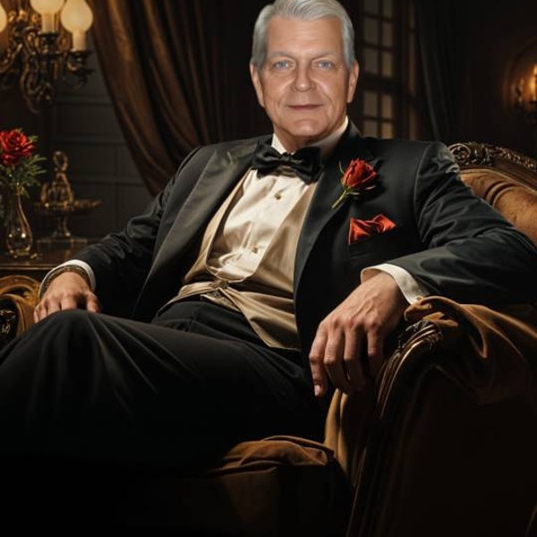 Custom Mafia Boss Portrait, Custom Portrait Gift, Unique Gift for Dad ...