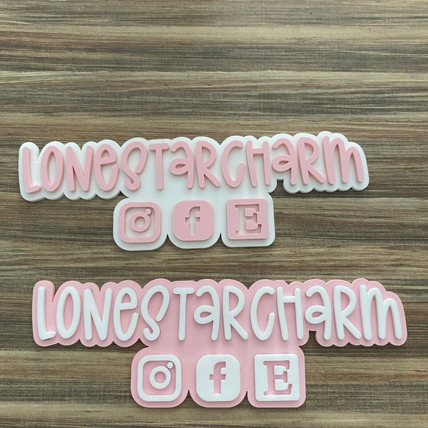 Laser Cut Name | Business Watermark | Physical Watermark | Acrylic Tag ...