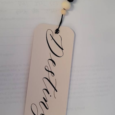 Personalized Bookmark, Bookmarks Custom, Calligraphy Bookmarks, Tassel ...