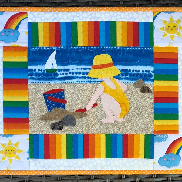 Beach Babies 1 Quilt Block Pattern - Etsy