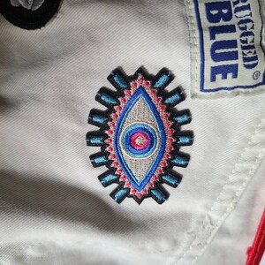 Evil Eye Patch Iron on Embroidered Applique - Etsy