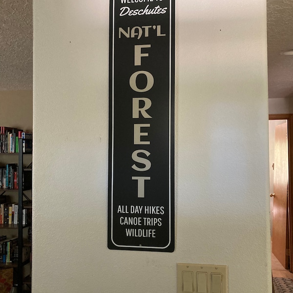 National Forest Sign, Vertical Forest Sign, Custom Nat'l Forest Gift ...