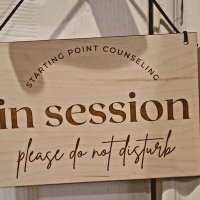 Reversible Yoga in Session Sign Storefront Sign Studio - Etsy