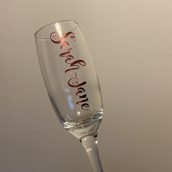 DIY Wedding Decals Champagne Flute, Wedding Vinyl Champagne Flutes ...