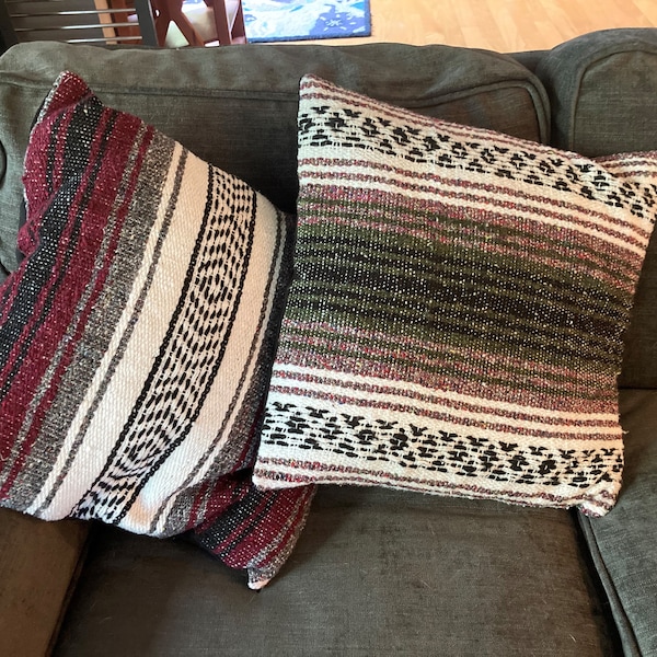 Mexican Blanket Pillow Cover - Etsy
