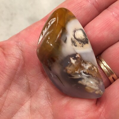 Madison Blue Agate With Orange and White Brecciated Jasper - Etsy