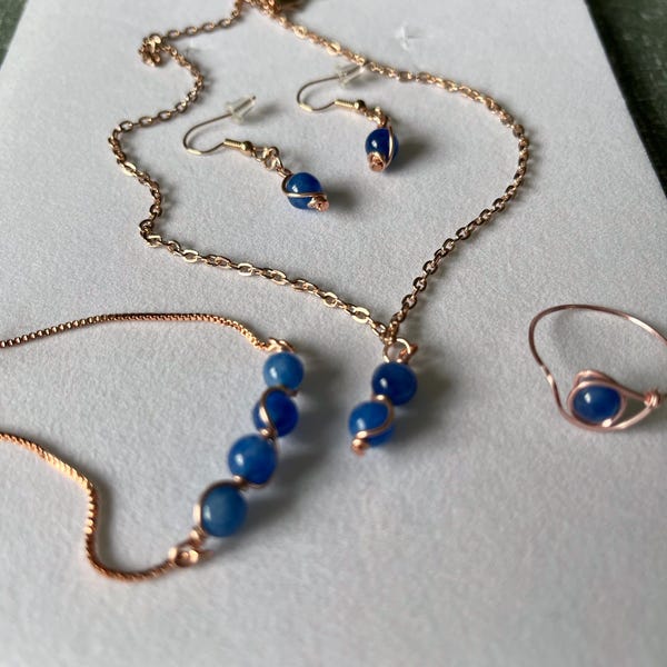 Red Necklace and Earrings, Robin Jewellery, Robin Necklace, Bird ...