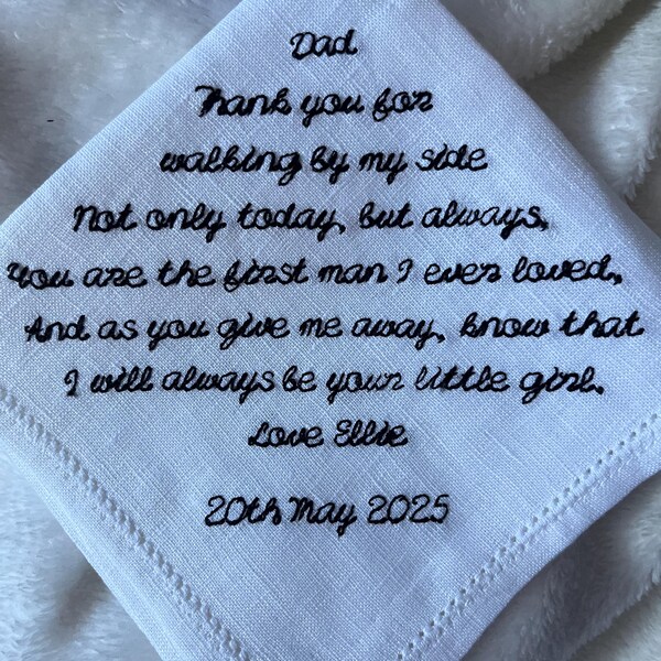 Personalized Monogram Embroidered Linen Napkin, Custom Initial Dinner ...