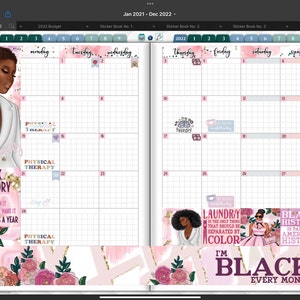 BLACK HISTORY Month Printable Weekly Planner Kit Black Girl | Etsy