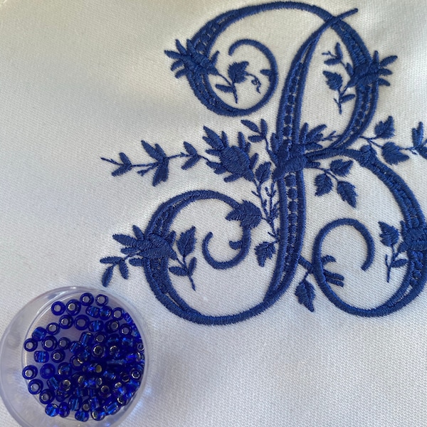 Machine Embroidery Design Capital Letter B Digitized Victorian Alphabet ...