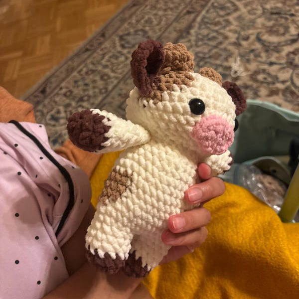 2 in 1 Cow Plushie Crochet Pattern | Peach Cow and Avocado Cow ...
