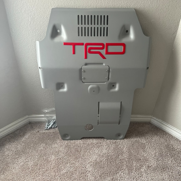 3D Domed TRD Skid Plate Letter Inserts Decals Compatible With Tacoma ...