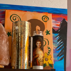 Saint Taliesin Jaffe D&D Muse Prayer Candle - Etsy