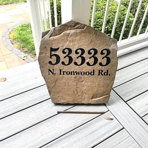 Welcome Name Stone Custom Stone Engraved Rock Personalized Garden Stone ...