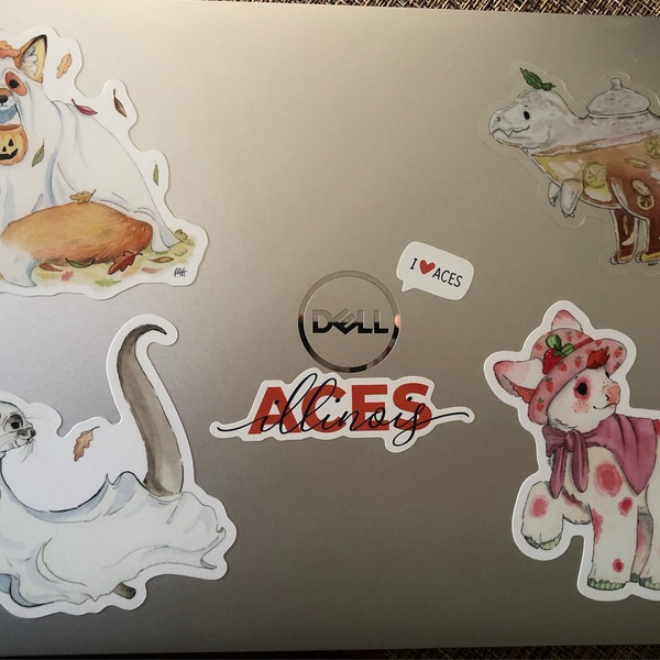 Spooky Ghost Otter Sticker - Etsy