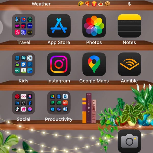 Cozy Bookshelf Wallpaper for iPhone 12/13/14, Organised Shelf Home ...