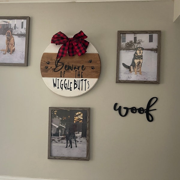 Woof Word Cut Out, Laser Cut, Wood Words, Wood Cut Word, Wall Wood ...