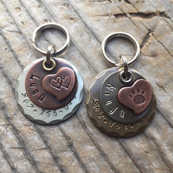 Dog Tag - Pet Tag - Pet Id Tag- Accessories- Copper Nickel/silver Brass ...