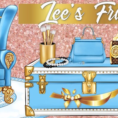 PINK SEAMSTRESS Esty Banner Set, Sewing Shop Banner,elegant Banner,pink ...