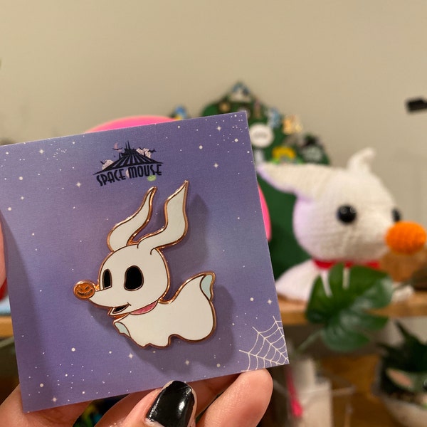 Zero the Ghost Dog Pin - Etsy