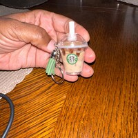 Mini Coffee Keychain //inspired Drink Keychain// Pink Drink Key Chain ...