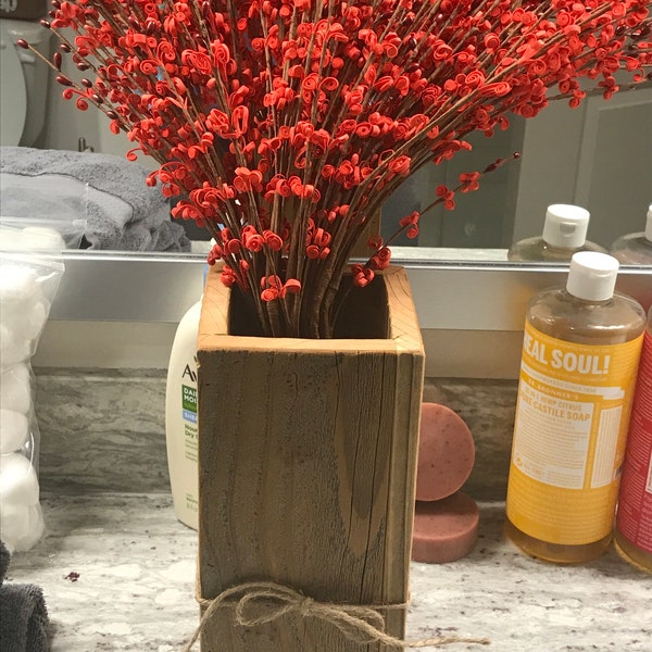 Rustic Wooden Vase,wood Vase,reclaimed Wood Vase,rustic,decorative Vase ...