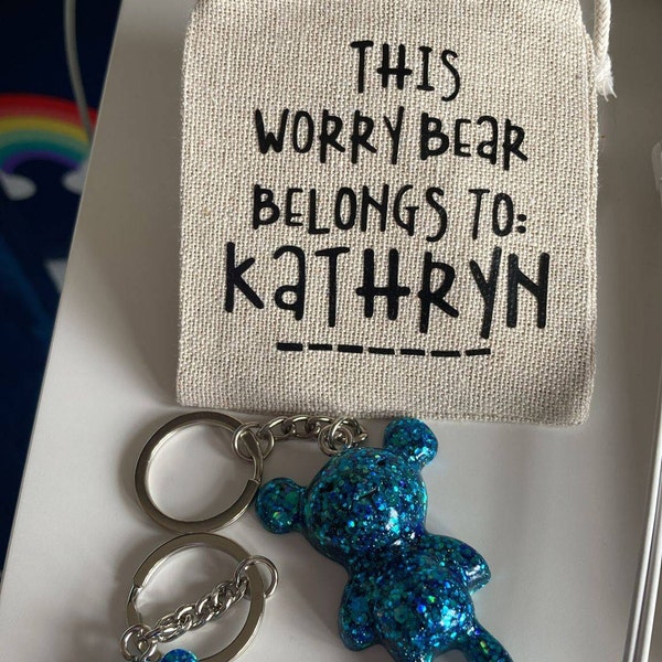 Worry Bear, Anxiety Relief Gift, Pocket Hug, Stress Relief Gift for Her ...