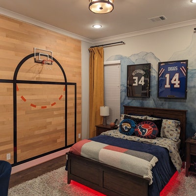 Basketball Free Throw Line Wall Decal. Boy's Room Home Decor ...