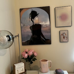 Retro Please Don't Do Coke in the Bathroom Print Beige Groovy Animated ...