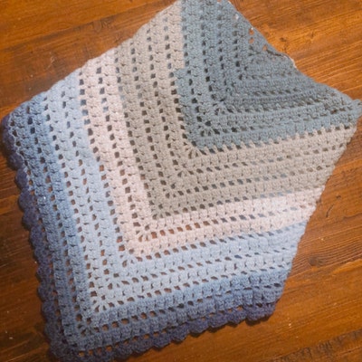 CROCHET PATTERN Hopscotch Triangle Scarf, US Term, Crochet Pattern ...
