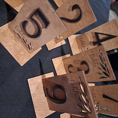 Wedding Table Numbers, Rustic Wedding Decor, Custom Wedding Table ...