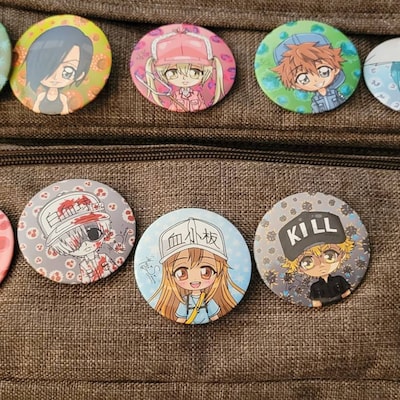 SCP Chibi Anime Pinback Buttons - Etsy