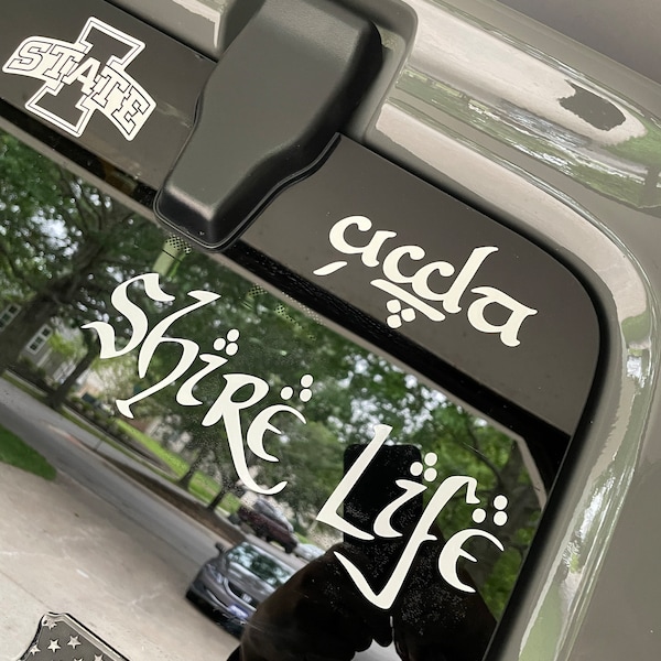 Shire Life! - Funny Die Cut Vinyl Window Decal [a-1469] - Etsy