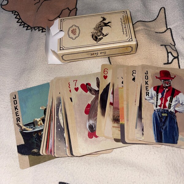 2ND DECK Western Art Playing Cards - Etsy