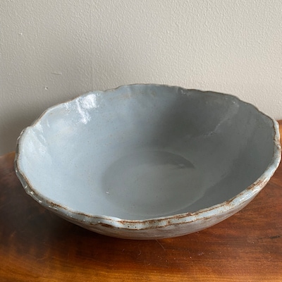 Irregular Shape Bowls, Ceramic Shallow Bowl, Rustic Bowls, Pasta Bowl ...