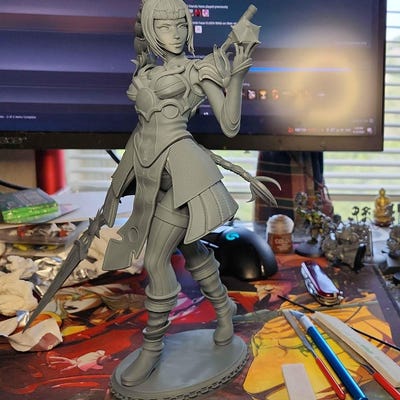 Franke Fan Art Anime 3D Printed Resin Statue Polybits Garage Kit ...
